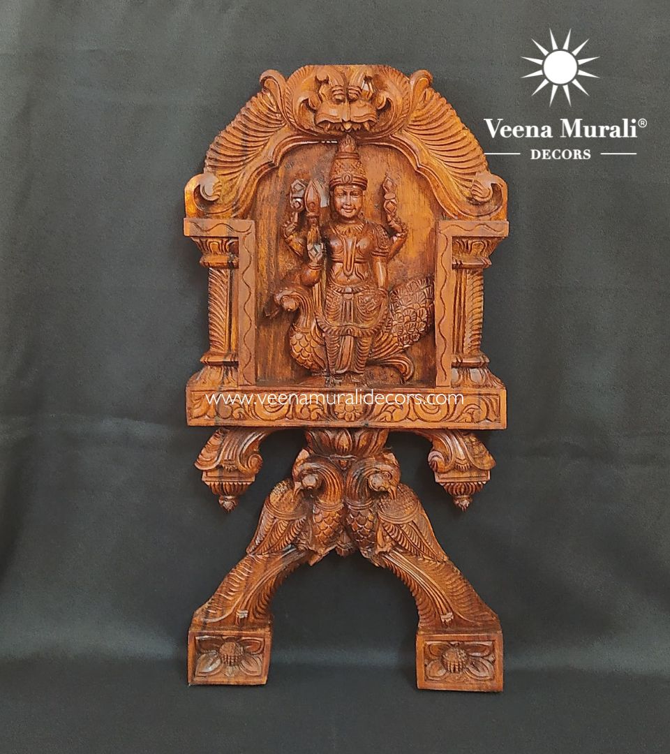 Muruga Kavadi – Handcrafted Wooden Decor of Lord Murugan